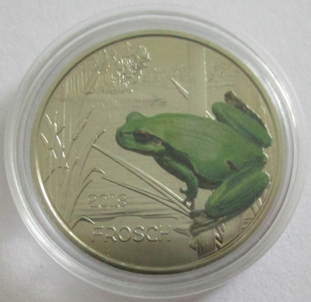 Austria 3 Euro 2018 Wildlife Frog - Mago-Muenzen, 29,00