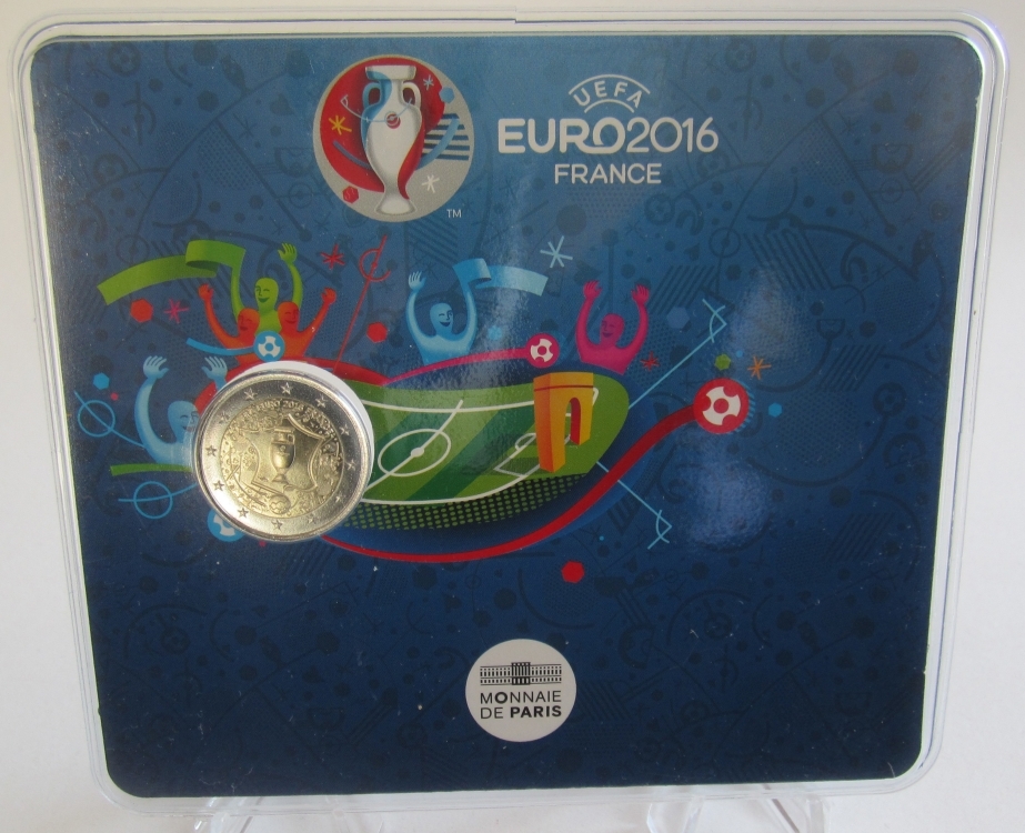 Frankreich 2 Euro 2016 Fußball-EM BU - Mago-Muenzen, 15,00