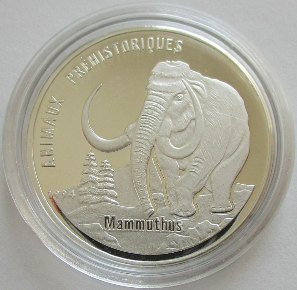 Kongo 1000 Francs 1994 Dinosaurier Mammut - Mago-Muenzen, 59,00
