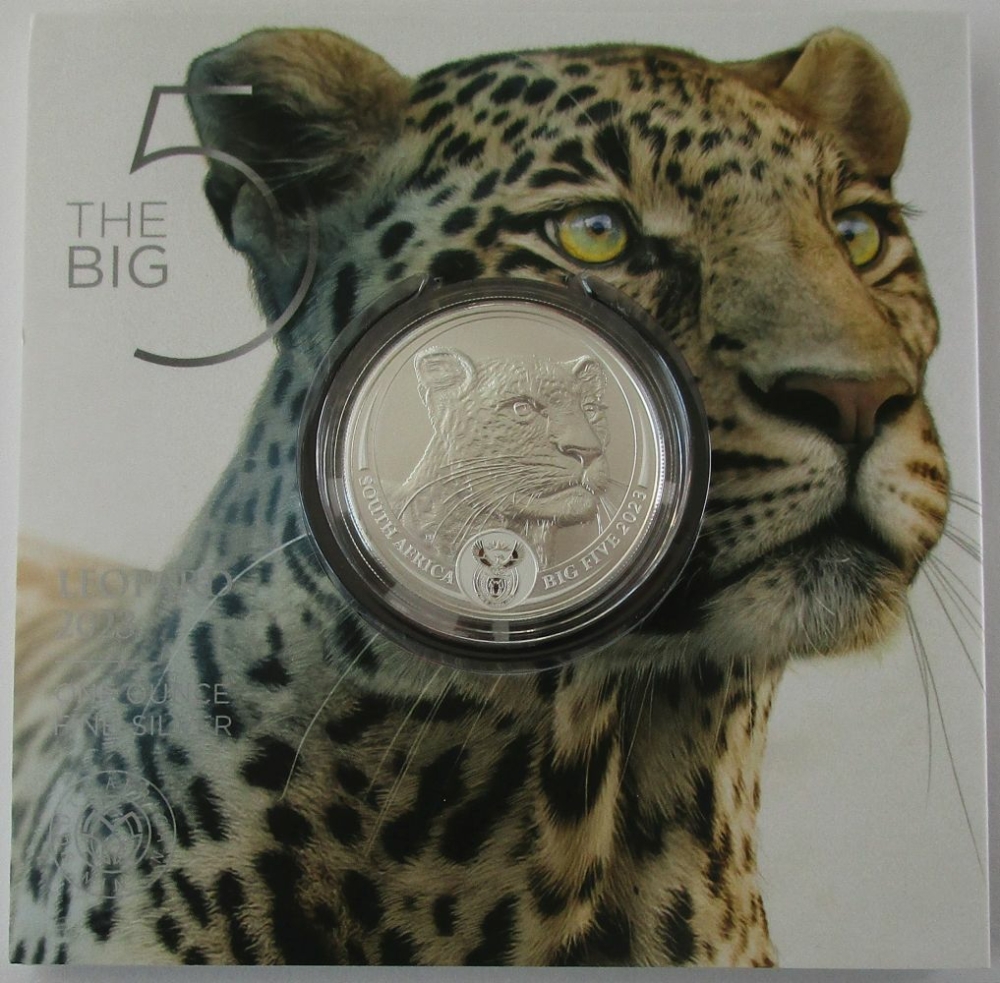 Südafrika 5 Rand 2023 Big Five II Leopard - Mago-Muenzen, 169,00