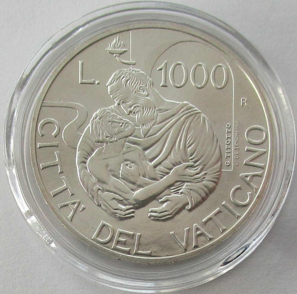 Vatikan 1000 Lire 1997 Papst Johannes Paul II. - Mago-Muenzen, 39,00