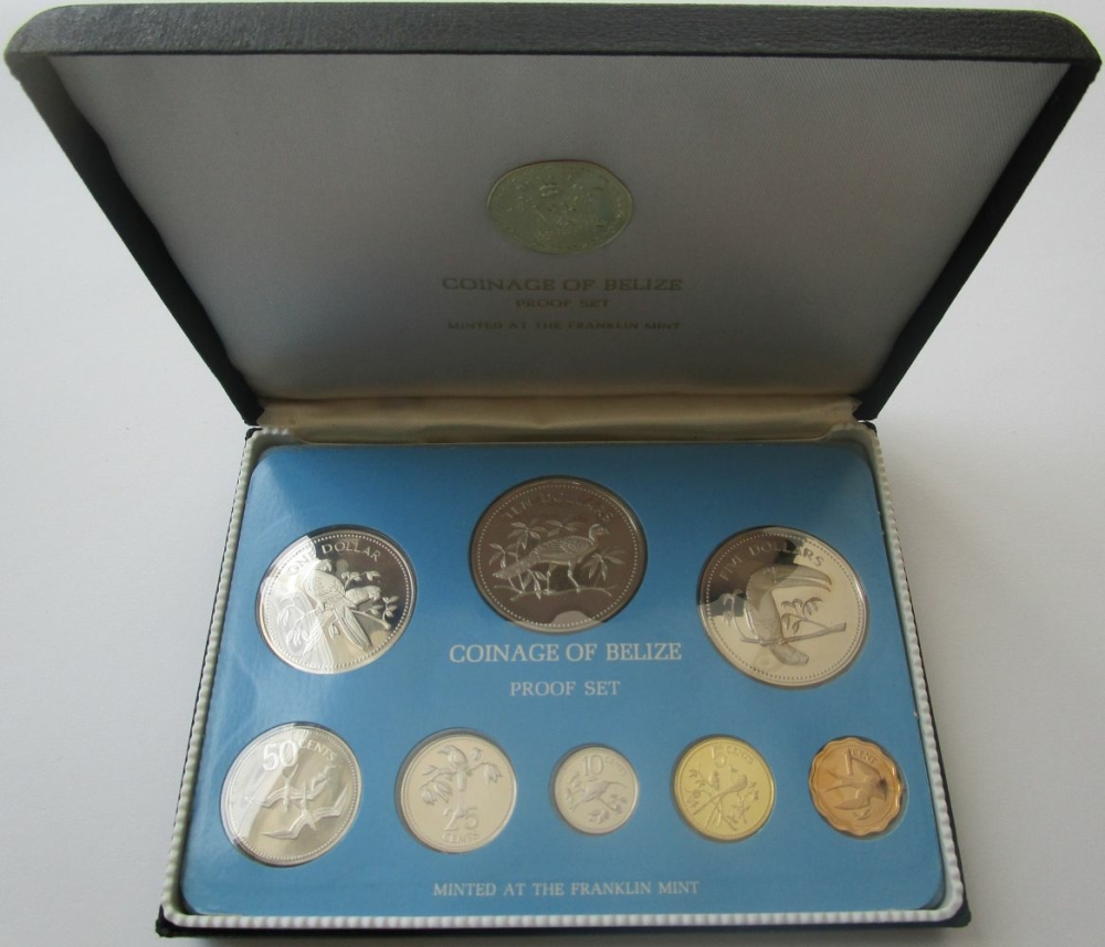 Belize Proof Coin Set 1975 - Mago-Muenzen, 59,00