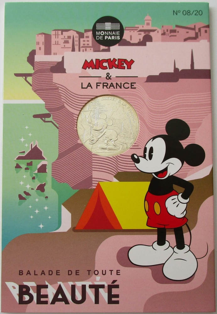 Frankreich 10 Euro 2018 Mickey Mouse Balade de Toute Beauté - Mago-Mu ...