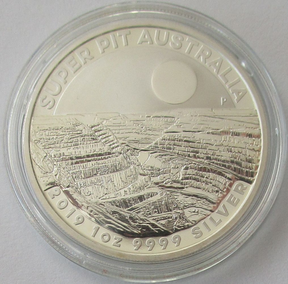Australia 1 Dollar 2019 Super Pit 1 Oz Silver - Mago-Muenzen, 59,00