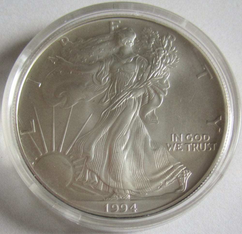 USA 1 Dollar 1994 American Silver Eagle - Mago-Muenzen, 49,00