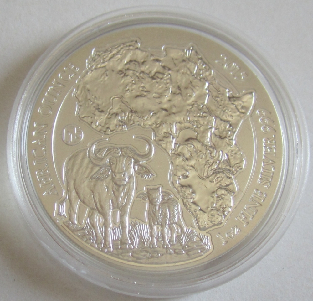 Rwanda 50 Amafaranga 2015 Wildlife Cape Buffalo Fabulous 15 Privy 1 O ...