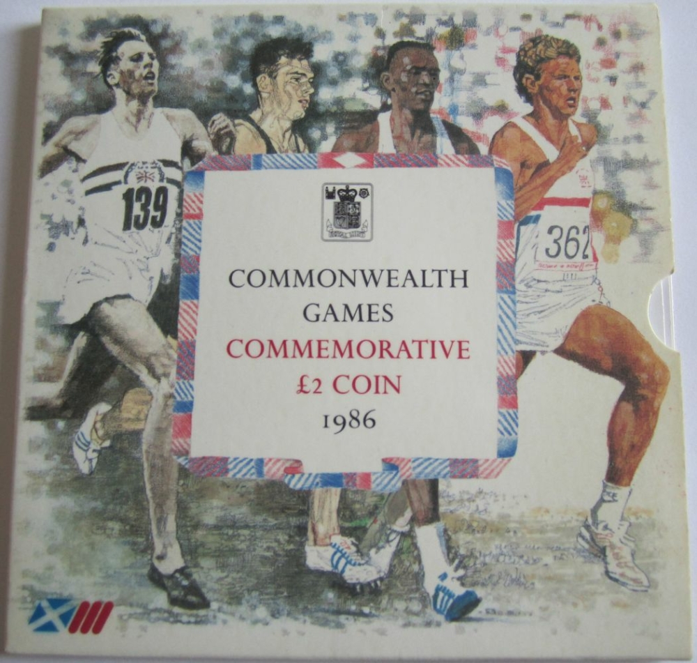 Großbritannien 2 Pounds 1986 Commonwealth Games in Edinburgh BU - Mag ...