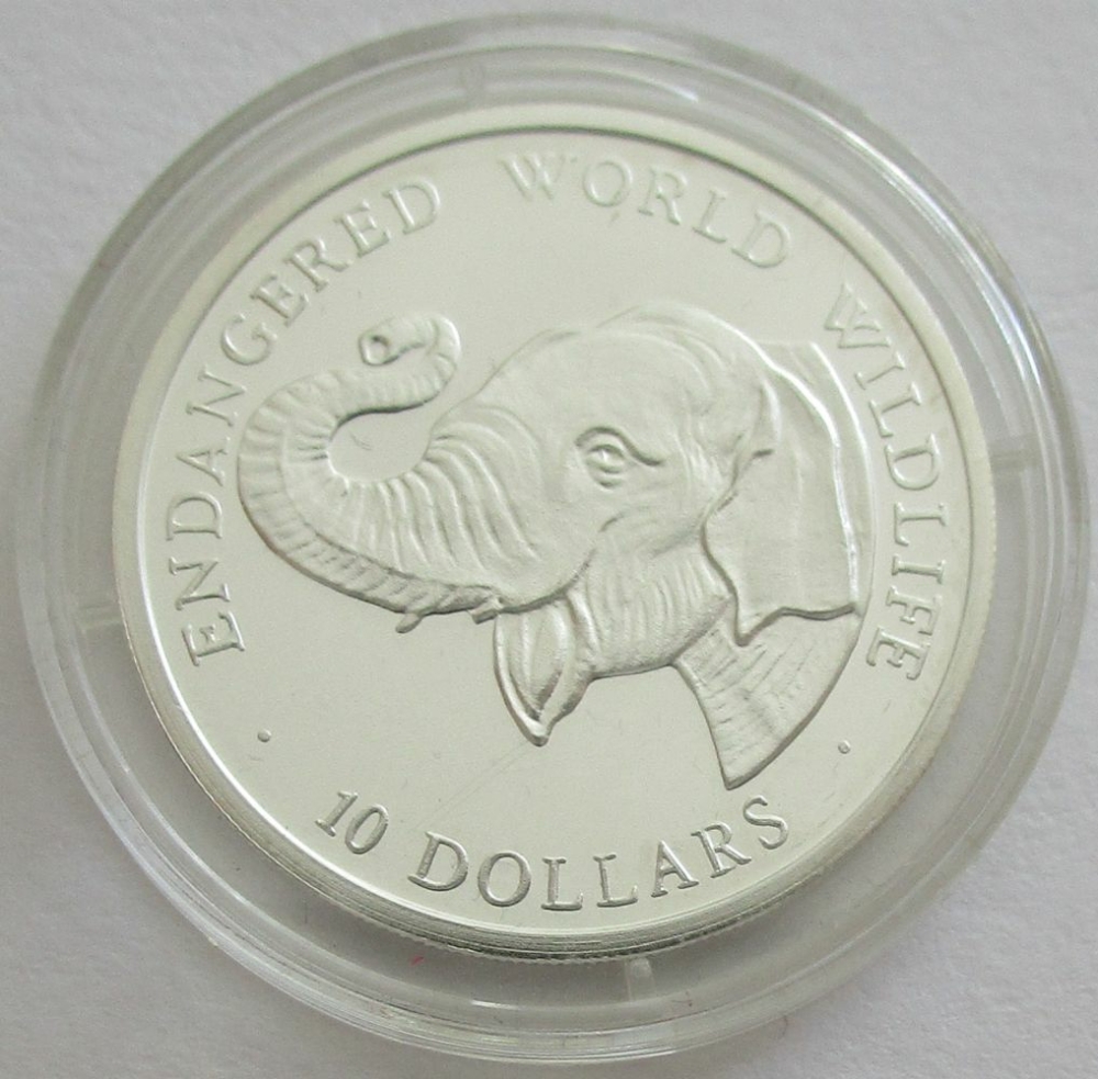 Cook-Inseln 10 Dollars 1990 Tiere Elefantenkopf - Mago-Muenzen, 19,00