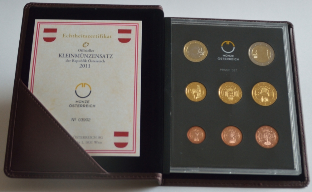 Austria Proof Coin Set 2011 - Mago-Muenzen, 49,00