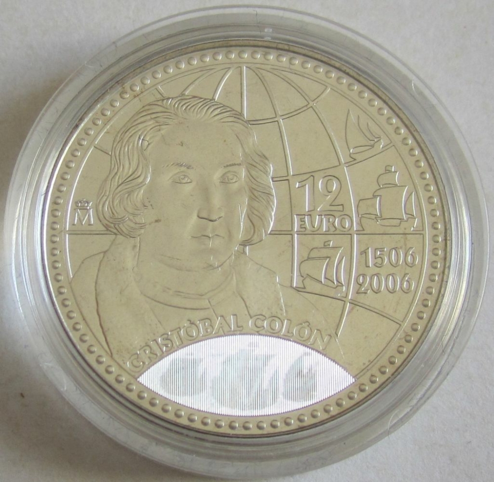 Spanien 12 Euro 2006 Christoph Kolumbus - Mago-Muenzen, 19,00
